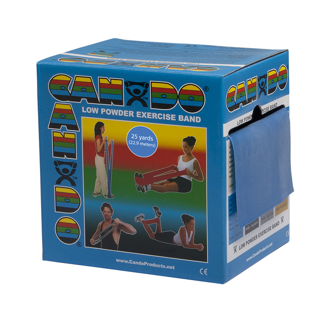 CanDo Low Powder Exercise Band Rolls