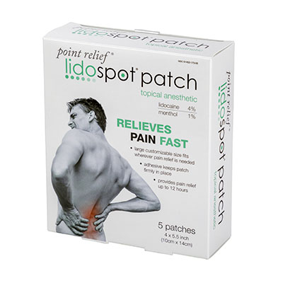 Fabrication Enterprises Point Relief Lidospot Topical Anesthetic Patch ...