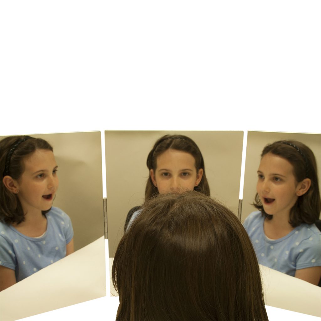 Glassless Table Mirror for Speech Therapy - Fabrication Enterprises